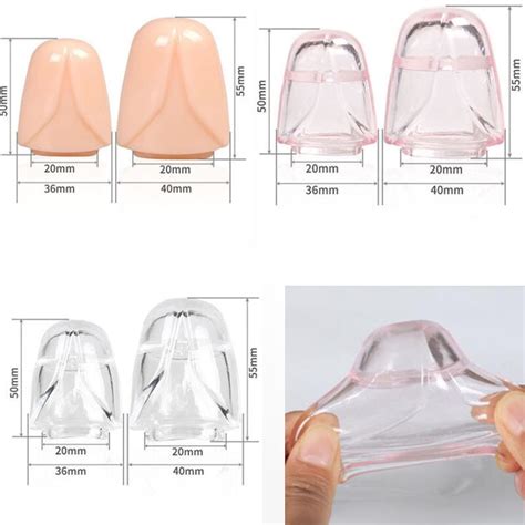 2pcs Foreskin Hinder Penis Glans Cover Sleeve Holder Erection Enlarger