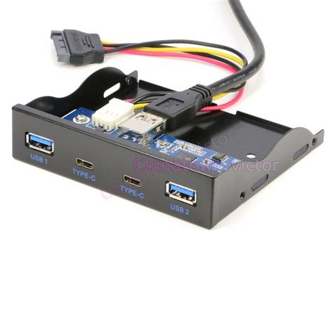 Port Usb Type C Port Usb Front Panel Metal Hub Charger Fr Pc Ebay