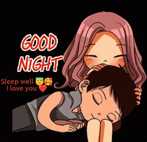 Good Night Romantic Cartoon