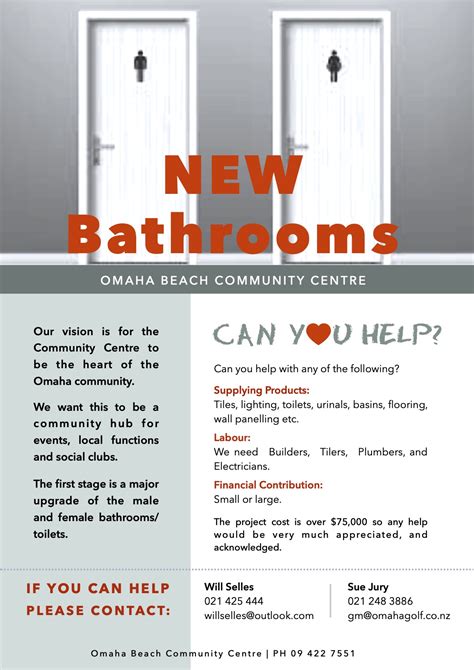 Omaha Beach Golf Club Appeal For Help With New Bathrooms Omaha Beach