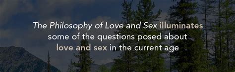 The Philosophy Of Love And Sex Hay Carol Martin Clancy