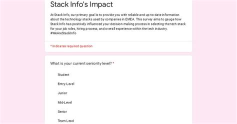 Stack Infos Impact Stack Info