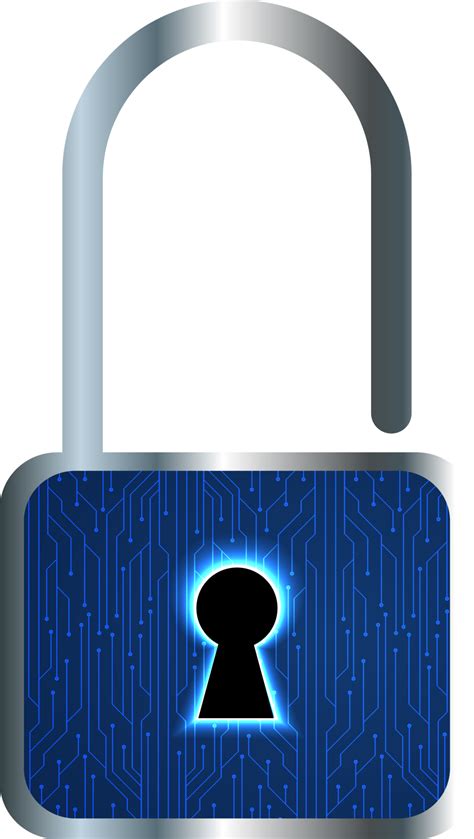 Modern Technology Padlock Cybersecurity Crop Out 23760454 Png