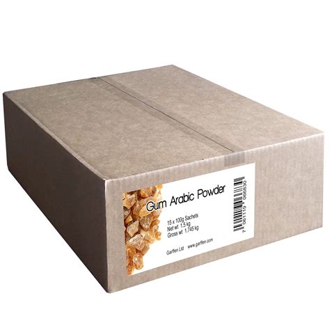 Gum Arabic Powder 100g Premium Quality Food Grade 15 Sahets Box