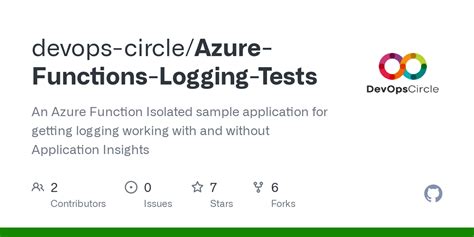 GitHub Devops Circle Azure Functions Logging Tests An Azure Function Isolated Sample