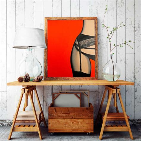 Female Nudity Wall Art Oil Canvas See Description