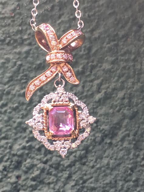 Farhath Uvais On Linkedin Pink Sapphire And Diamond Pandent