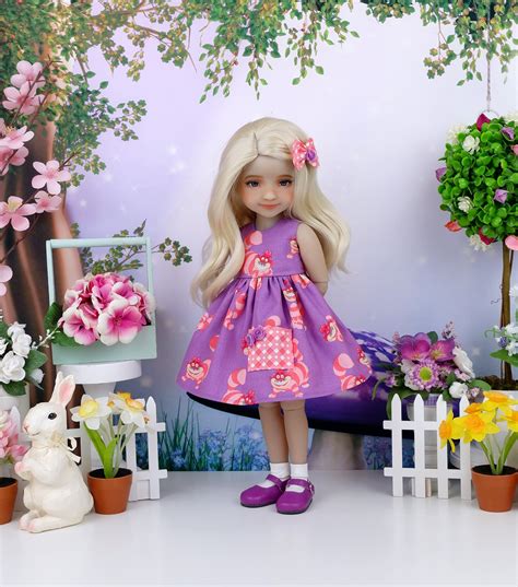 Cheshire Grin Dress With Shoes For Ruby Red Fashion Friends Doll Cottontail Doll Designs