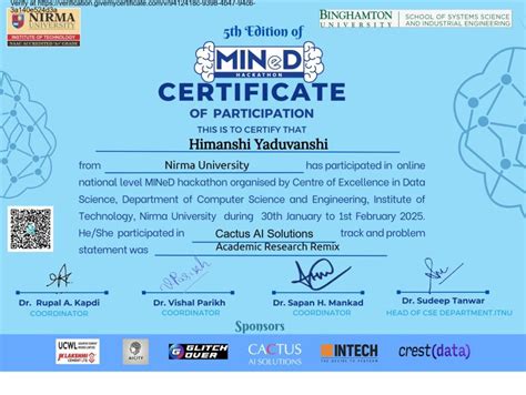 Hackathon Mined Innovation Ai Datascience Teamwork Creativity Himanshi Yaduvanshi
