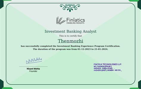 Thenmozhi S On Linkedin Investmentbankinganalyst Finlaticsgraduate Financeprofessional