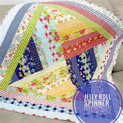Free Jelly Roll Quilt Pattern Jelly Roll Spinner The Little