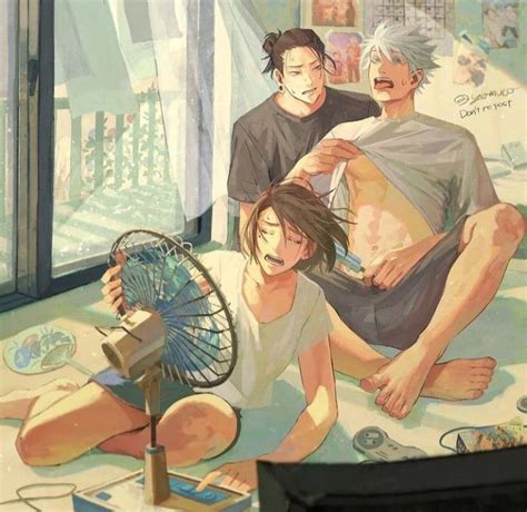 Sashisu Fanart Jjk Trio Anime Fanart Jujutsu Yaoi