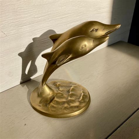 Brass Dolphins Etsy