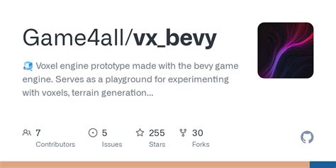 Github Game4allvxbevy 🧊 Voxel Engine Prototype Made With The Bevy Game Engine Serves As A