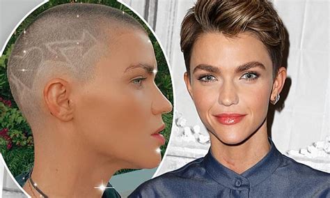 Ruby Rose Shows Off Quirky New Buzz Cut Inspired By The Last Airbender Daily Mail Online