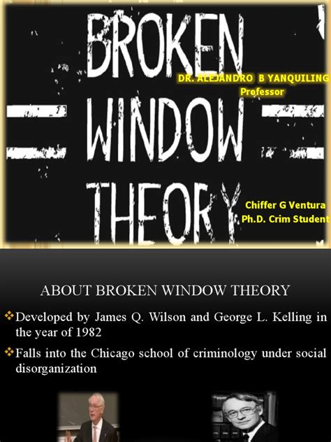 Broken Window Theory Pdf