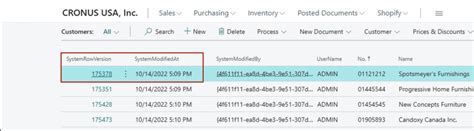 Dynamics 365 Business Central 2022 Wave 2 Access Database Row Version From Al Code