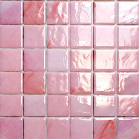 Premium Ai Image Seamless Texture Pattern Of Pink Tiles