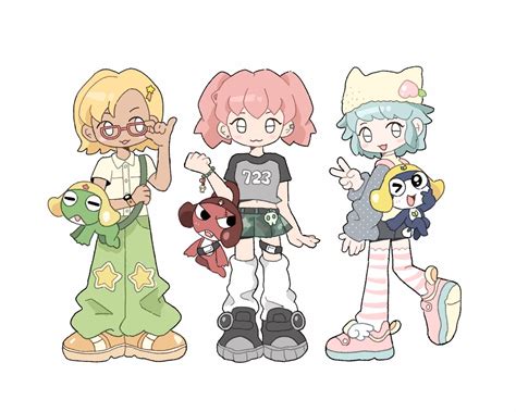 Ilovekongguksu Angol Mois Giroro Hinata Natsumi Keroro Nishizawa Momoka Tamama Yellow