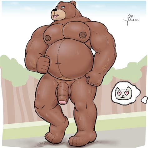 Rule 34 Alanottaviano Anthro Balls Barazoku Bear Belly Bodily Fluids