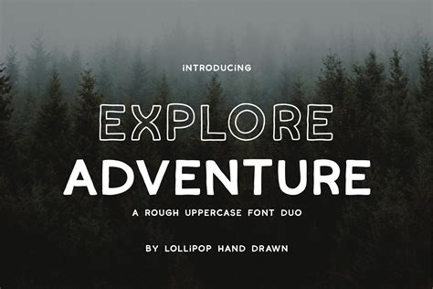 Explore Adventure Font By Lollipop Hand Drawn · Creative Fabrica