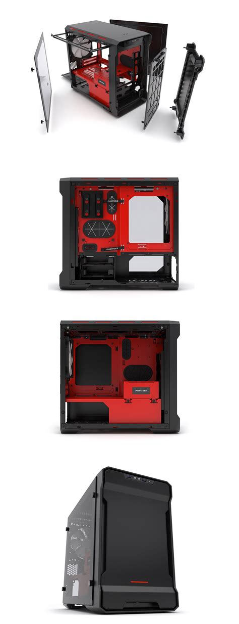 Buy Phanteks Enthoo Evolv Mini Itx Tempered Glass Black Red Se [ph Es215ptg Srd] Pc Case Gear