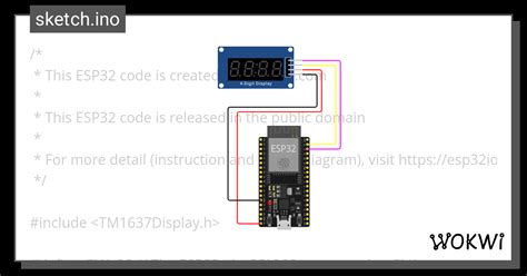 4100e21505094 Digit Display Wokwi Esp32 Stm32 Arduino Simulator