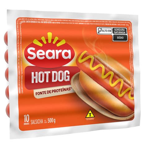 Salsicha Hot Dog Seara Pacote 500g
