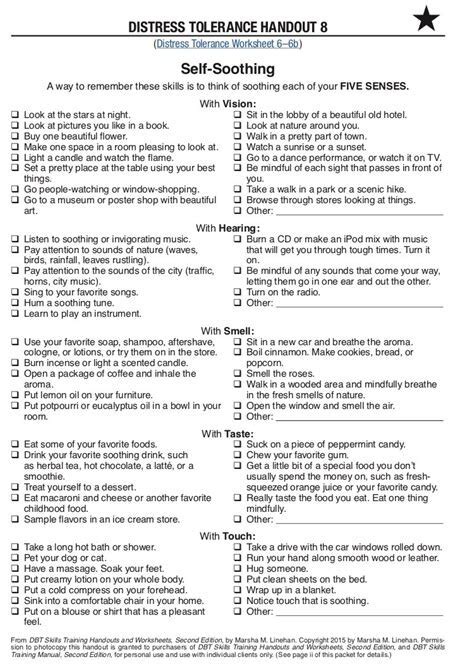 Dbt Self Soothe — Renew Therapy