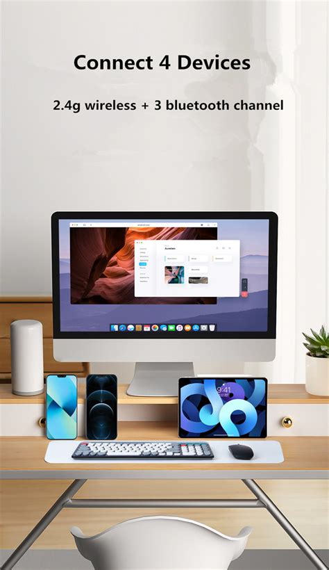 zyg 806 mini wireless punk keyboard mouse set 2 4g bt dual mode