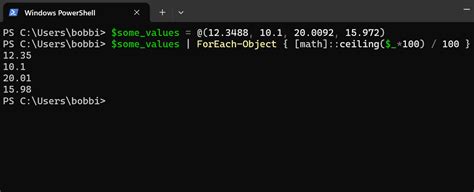 Powershell How To Round Numbers Up Or Down Collecting Wisdom
