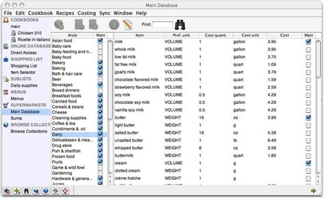 Shop NCook User S Manual The Database Of Grocery Items