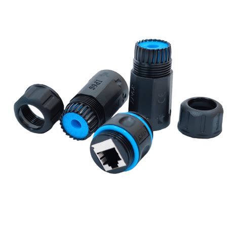 Водонепроникний з'єднувач Kingda IP68 RJ45-RJ45 STP кат 6 (KD ...