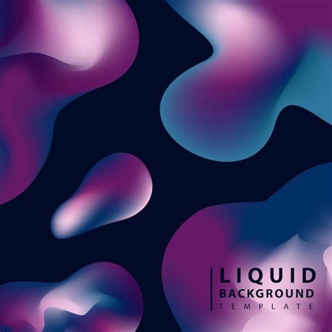 Premium Vector Fluid Abstract Background Colorful Liquid Shape Composition