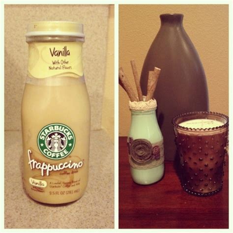 Starbucks Frap Bottle Turned Into Diy Vase