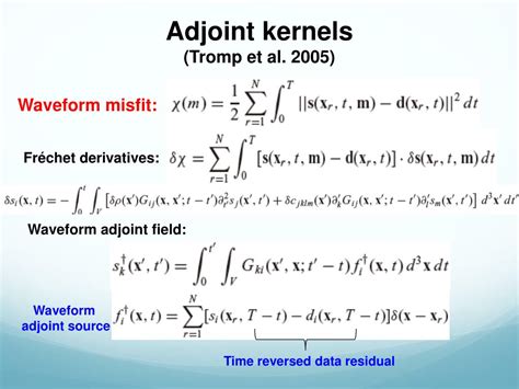 Ppt Surface Wave Tomography ： Part3 Waveform Inversion Adjoint