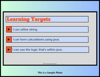 Introduction To Java Computer Science String Math IF Else Boolean