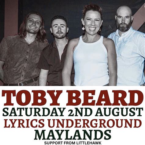 Toby Beard Wednesday 29th May Subrosa Dortmund 8pm