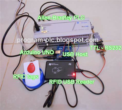 Rfid Application For Allen Bradley Plc Using Rfid Usb Reader And Arduino