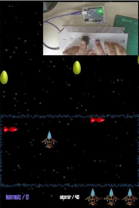 Joystick Kontrollü Uzay Gemisi Oyunu Arduino Uno Ve Processing