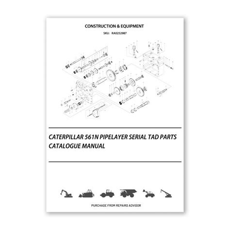 Caterpillar 561n Pipelayer Serial Tad Parts Catalogue Manual