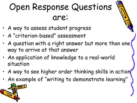 Ppt Open Response Questions Powerpoint Presentation Free Download Id4764846