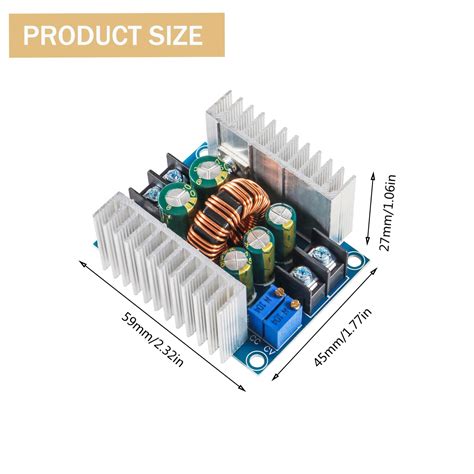 20a 300w Cc Cv Step Down Moduleconstant Current Cc Cv Buck Converter Module