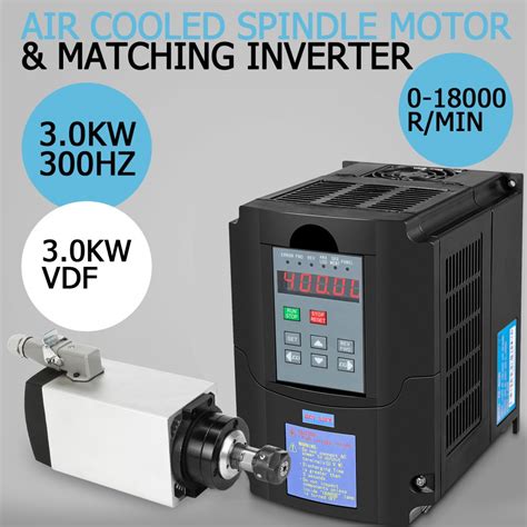 3kw Spindelmotor Luftgekühlte Frequenzumrichter Control Milling Coole