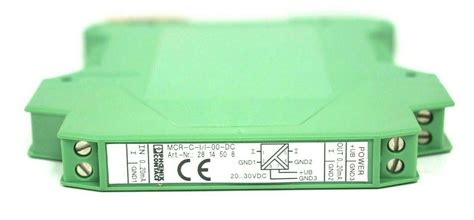 New Phoenix Contact Mcr C Ii 00 Dc Isolating Amplifier Sb Industrial