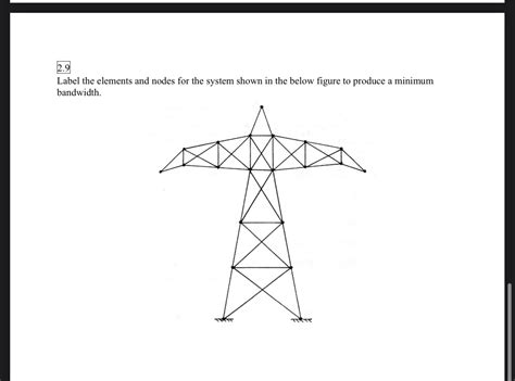 2 9label The Elements And Nodes For The System Shown