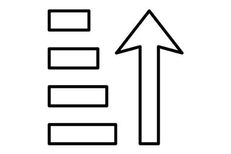 Sort Ascending Outline Icon Graphic By Maan Icons · Creative Fabrica