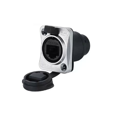 Ip67 Waterproof Connector Dual Rj45 Female Ethernet Rees52