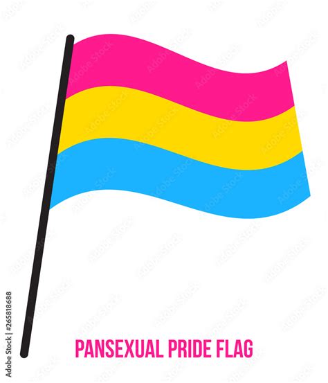 Pansexual Pride Flag In Vector Illustration Symbol For The Pansexual