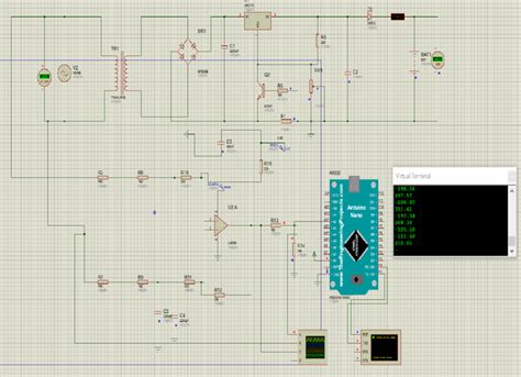 Proteus Simulation Circuit Of Grid Voltage Measurement While Charging